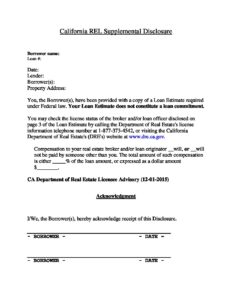 CA REL Supplemental Disclosure - Homebridge Wholesale